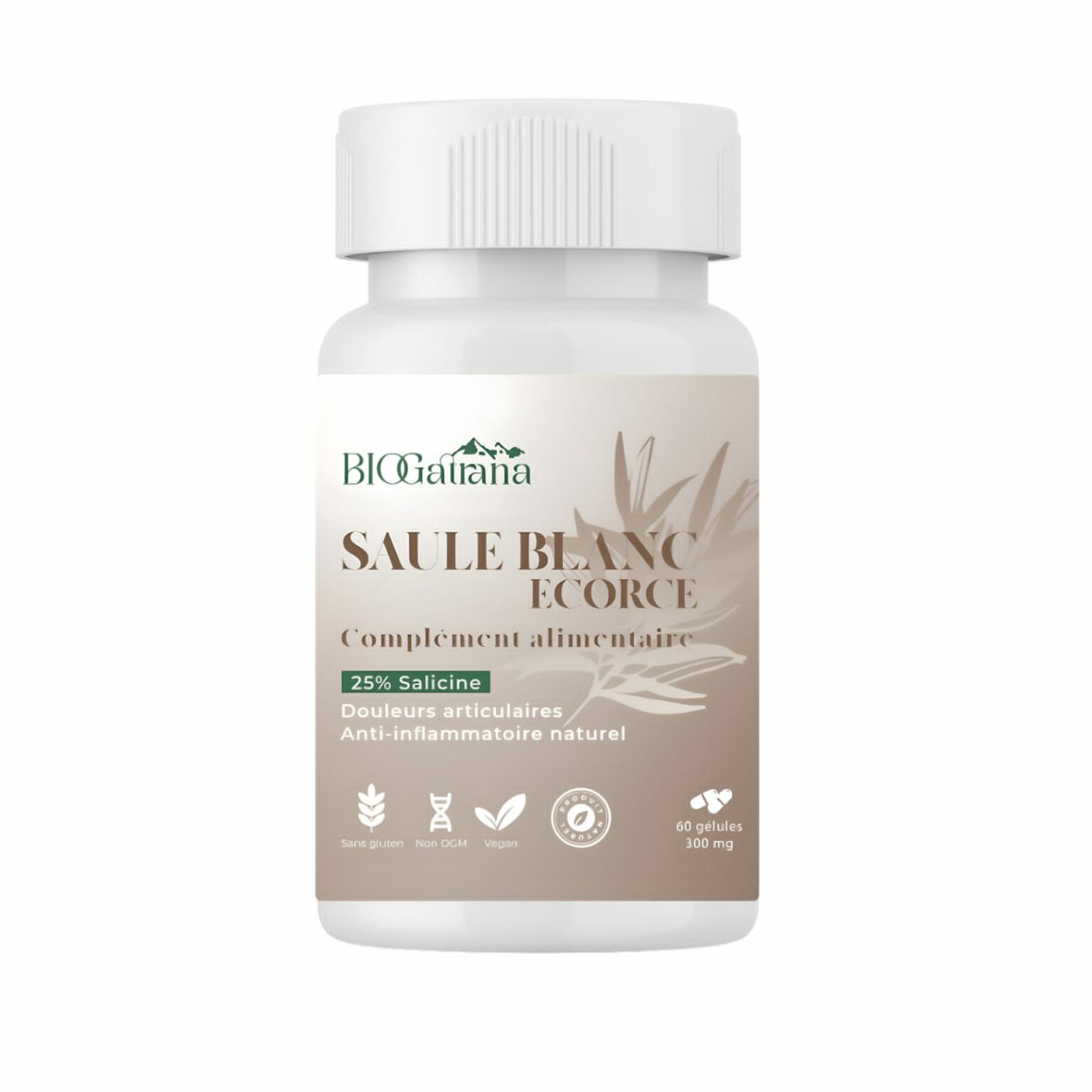 Saule Blanc écorce 25% de salicine - Laboratoire Biogatrana